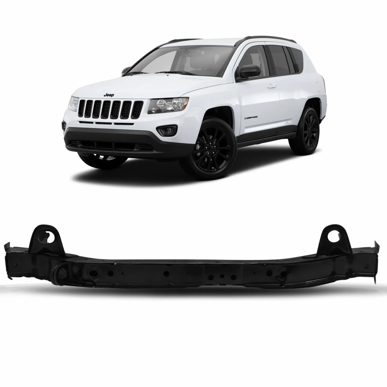 Painel Dianteiro Inferior Compass 2011 2012 2013 2014 2015 - Fuscão Preto