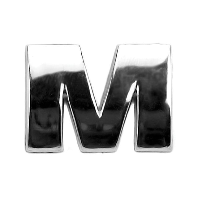 Emblema Letra M Cromado - Fuscão Preto