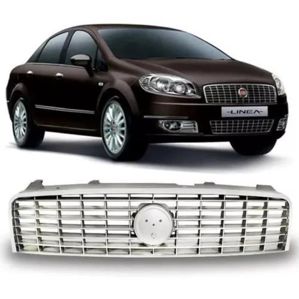 Grade Dianteira Principal Linea 2008 A 2013 Cinza - Fuscão Preto