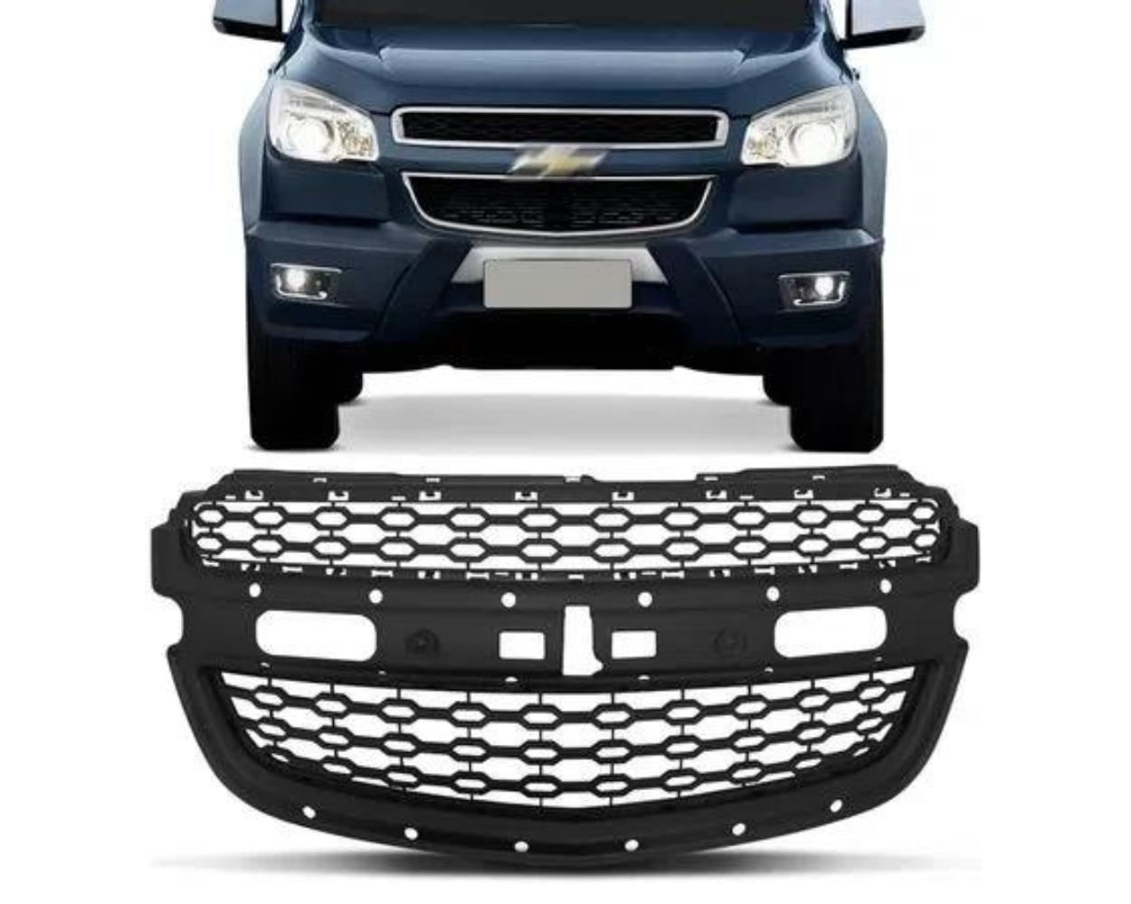 Grade Central Parachoque S10 2012 2013 2014 2015 2016 - Fuscão Preto