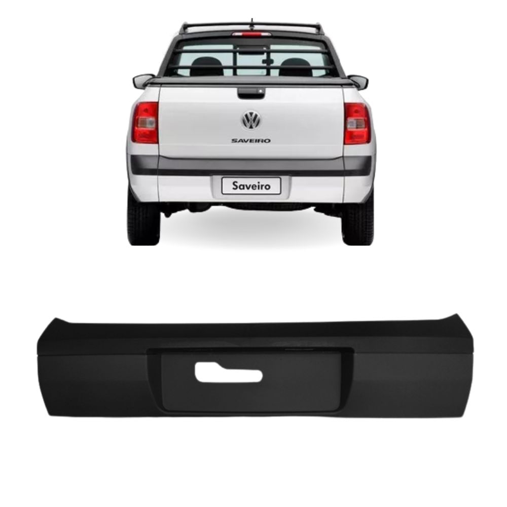 Parachoque Traseiro Saveiro G5 G6 2009 2010 2011 2012 A 2016 - Fuscão Preto