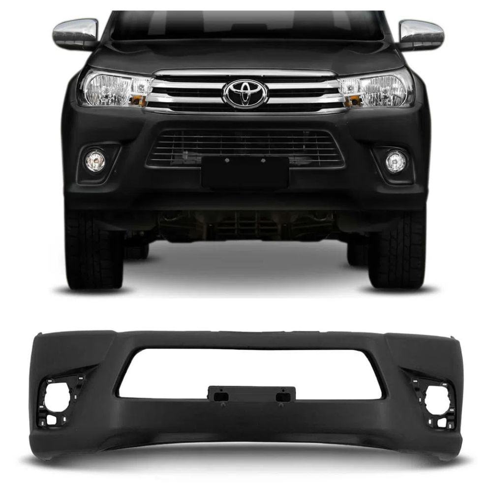 Parachoque Dianteiro Hilux 2015 2016 2017 2018 - Fuscão Preto