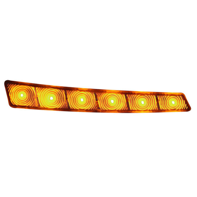 Par De Lampadas Led Retrovisor Ambar - Fuscão Preto