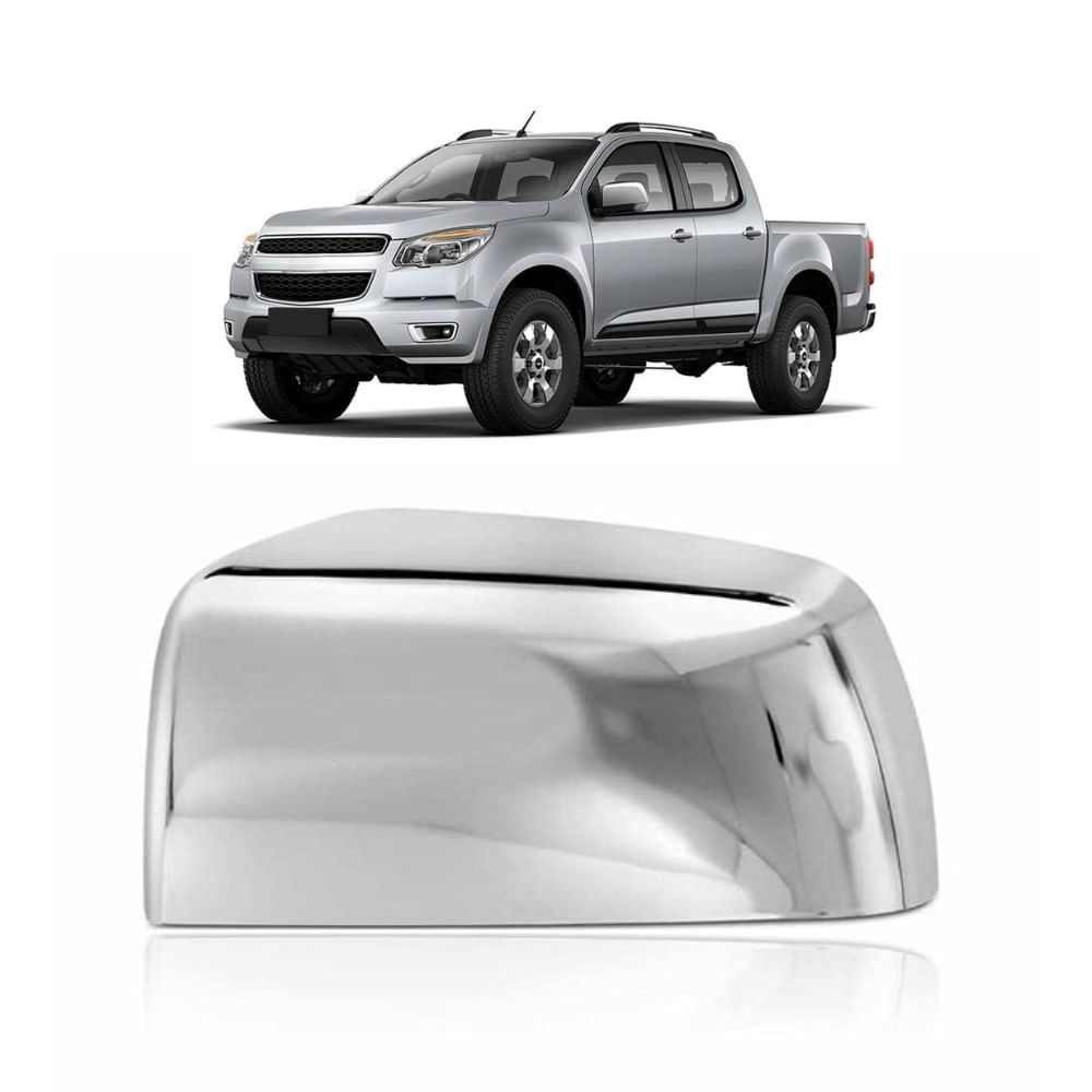 Aplique De Retrovisor S10 Trailblazer 2012 2013 2014 A 2016 - Fuscão Preto