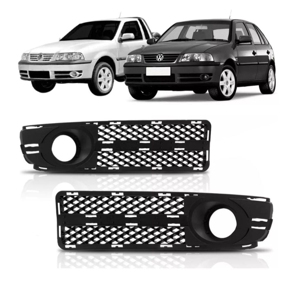 Grade Lateral Parachoque Gol Parati Saveiro G3 2003 A 2005 - Fuscão Preto