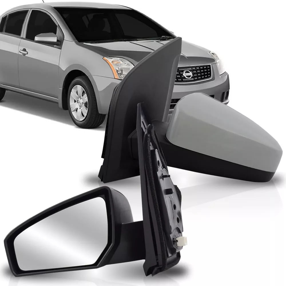 Retrovisor Sentra 2007 2008 2009 Eletrico - Fuscão Preto