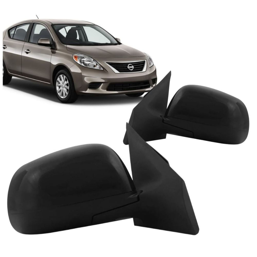 Retrovisor Versa 2011 2012 2013 2014 2015 Eletrico - Fuscão Preto
