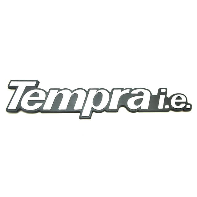 Emblema Plaqueta Fundo Preto Cinza Tempra Ie 1990 A 1999 - Fuscão Preto