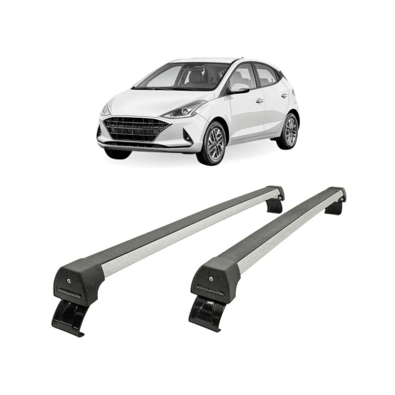 Rack Aluminio Hb20 2020 2021 4 Portas - Fuscão Preto