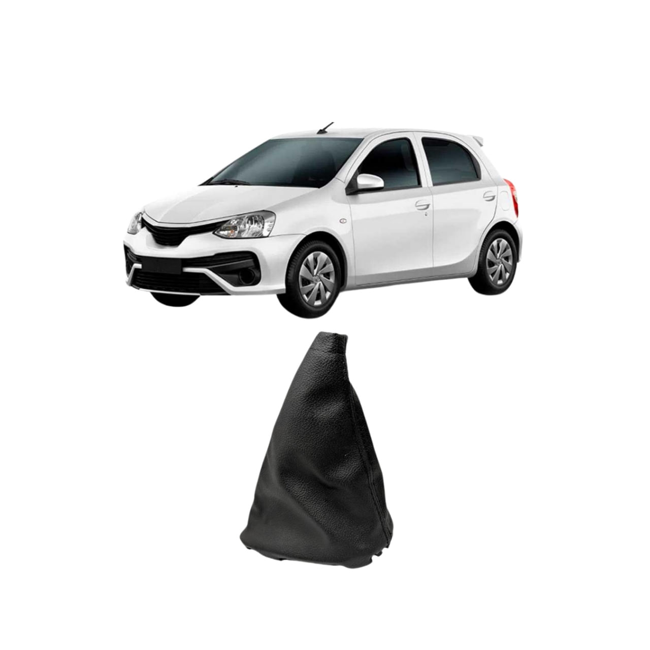 Coifa Alavanca Preta Com Base Etios 2013 A 2021 - Fuscão Preto