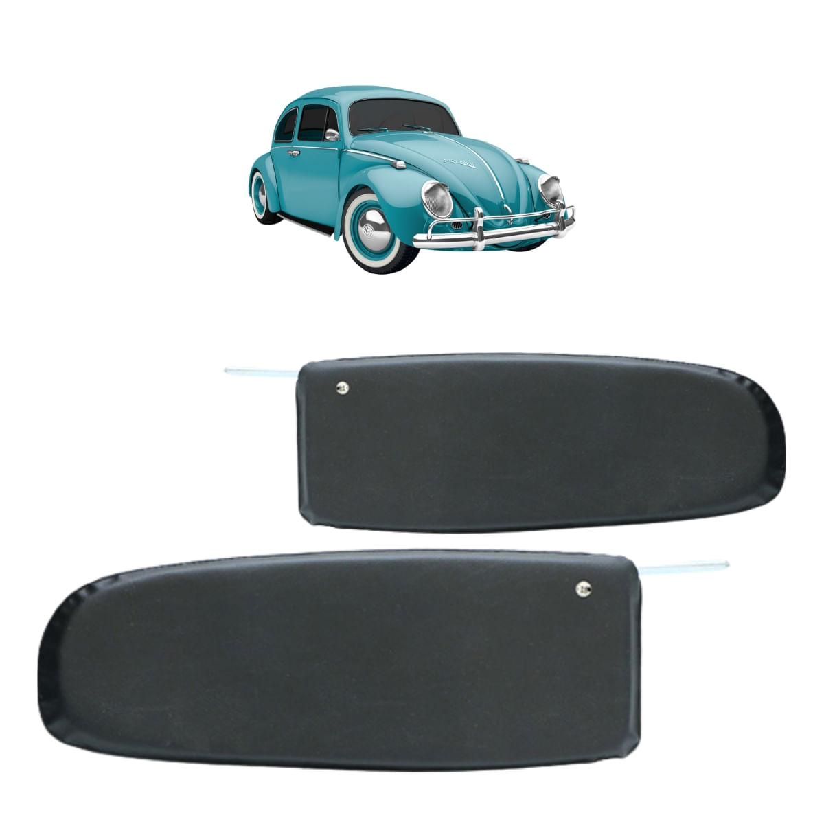 Quebra Sol Fusca 1970 1971 1972 1973 1974 Preto - Fuscão Preto