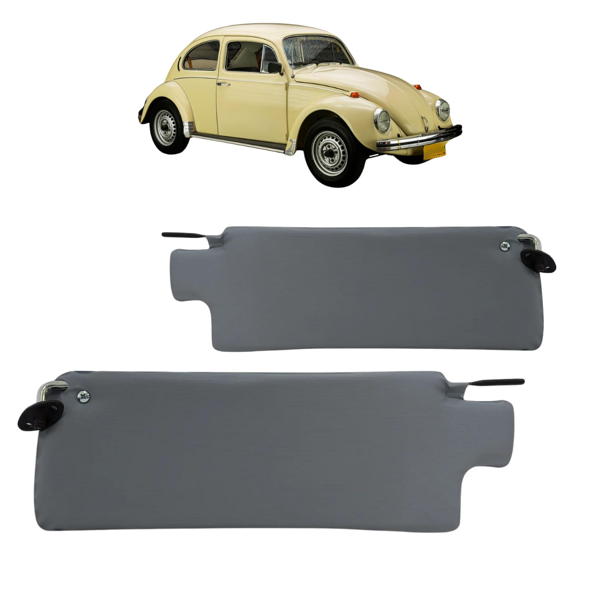 Quebra Sol Fusca 1977 78 79 80 81 82 83 A 1994 Cinza - Fuscão Preto