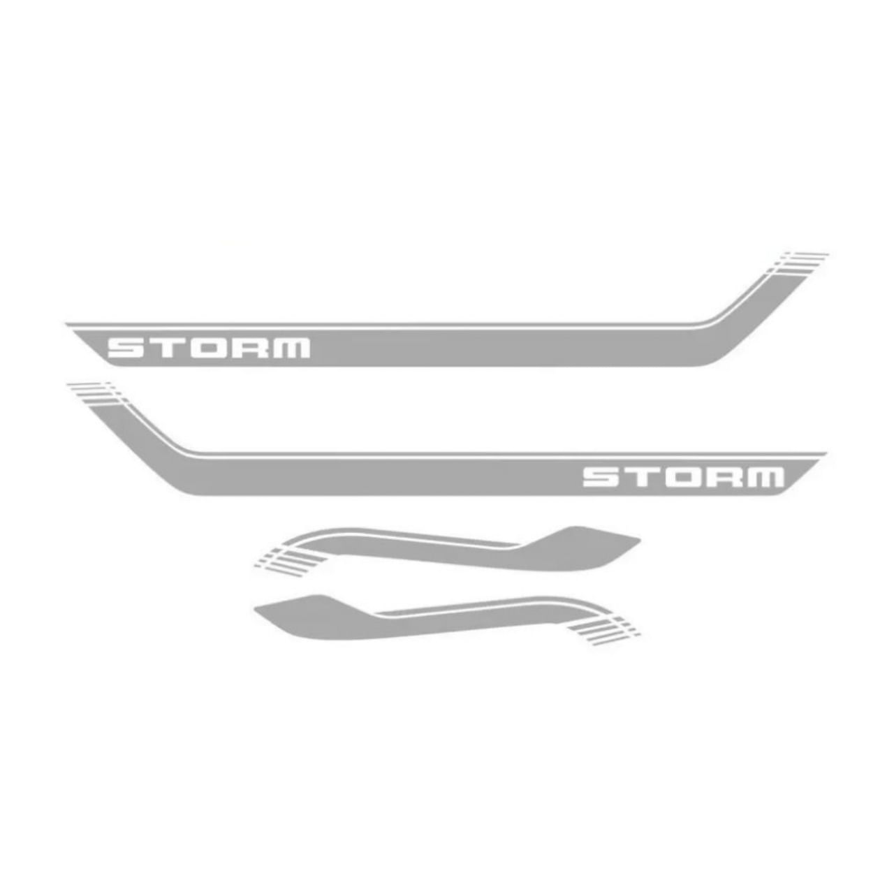 Faixa Lateral Storm Ecosport 2018 2019 2020 Prata - Fuscão Preto